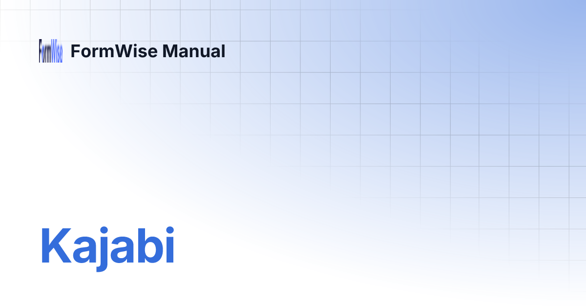 Kajabi | FormWise Manual